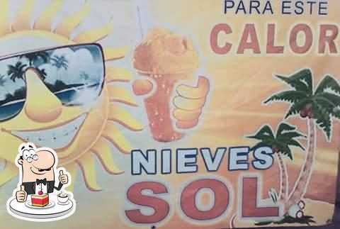 Menu at Nieves Sol restaurant, Gómez Palacio