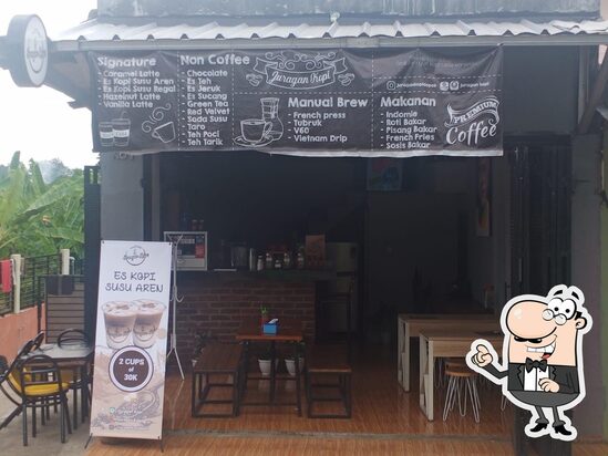 Menu at Juragan Kopi cafe, Depok