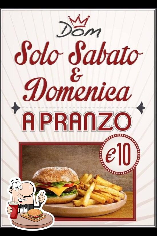 Menu at Dom restaurant, Rome, Via di Vermicino