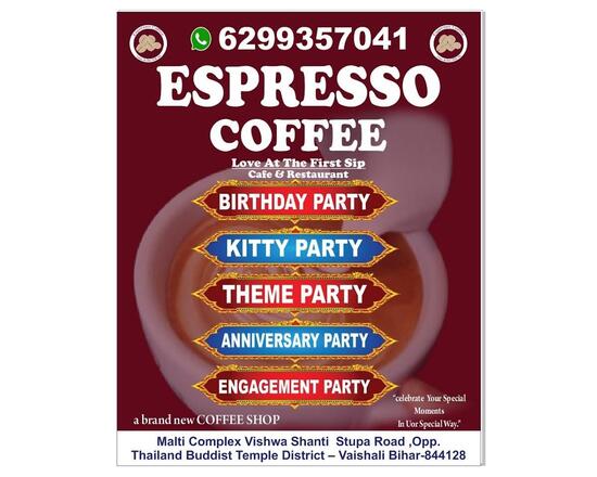 Menu at Espresso coffee, Basarh