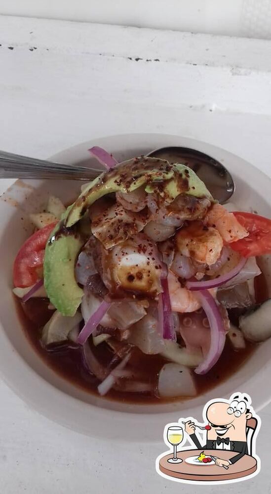 Menu at Mariscos El Ancla restaurant, Estación Bamoa, Benito Juárez