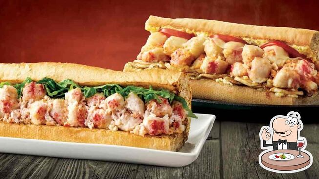 Menu at Quiznos fast food, Goldsboro