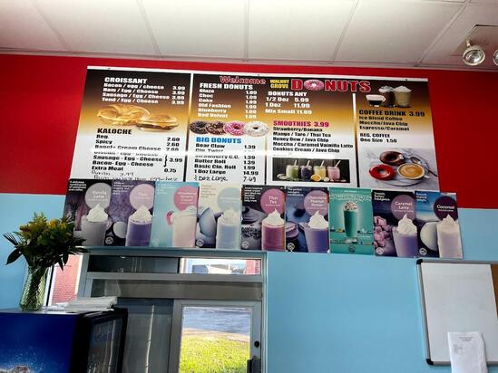 Menu at Walnut Grove Donuts pub & bar, Walnut Grove
