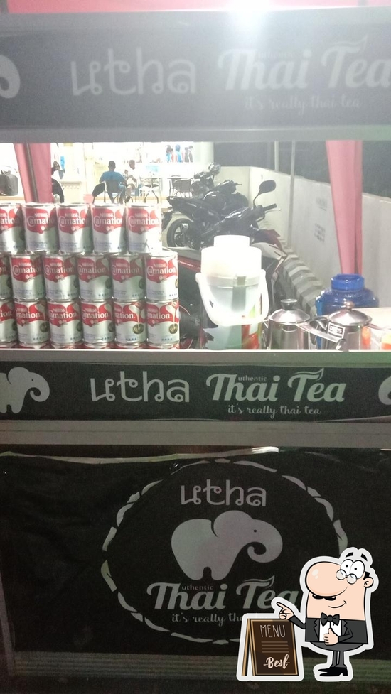 Menu at Utha thai tea cafe, Indonesia