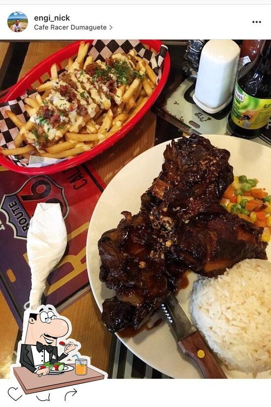 Menu at Cafe Racer Diner, Dumaguete