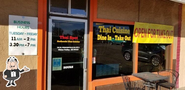 Menu at Thai Spot restaurant, Chino Valley