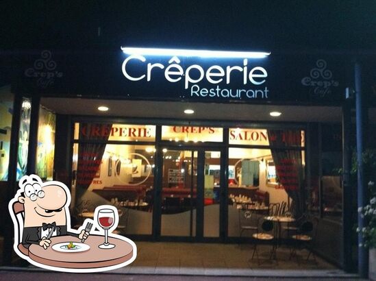 Menu at Crep's Café, Maurepas