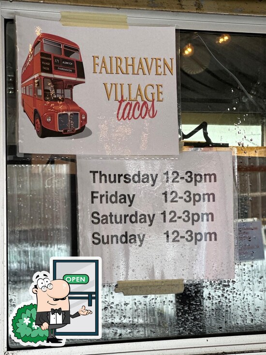 Menu at Fairhaven Village Tacos restaurant, Bellingham