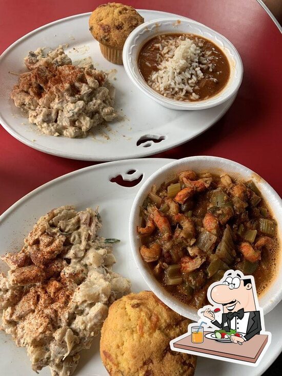 Menu at The Gumbo Pot restaurant, Los Angeles, Hollywood Blvd