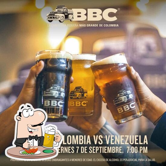 Menu at BBC Cervecería pub & bar, Cúcuta