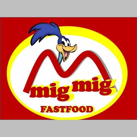 Menu at Mig Mig Fastfood restaurant, Skien