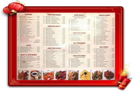 Menu at Golden Triangle fast food, Pontardawe