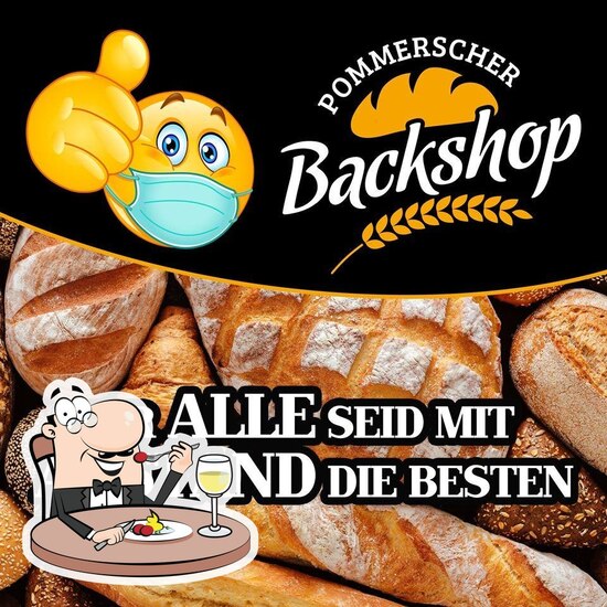 Menu at Pommerscher Backshop, Heringsdorf, Delbrückstraße 30
