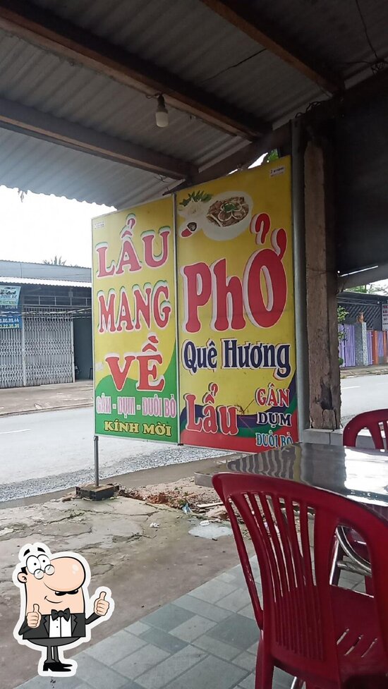 Menu at Lẩu bò mang về, phở quê hương restaurant, My Tho