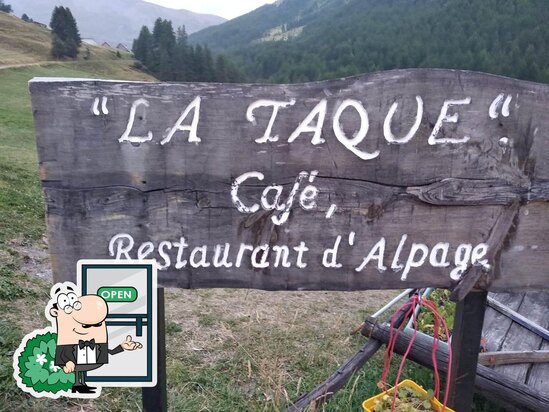 Menu at La taque restaurant, Cervières, les Chalps