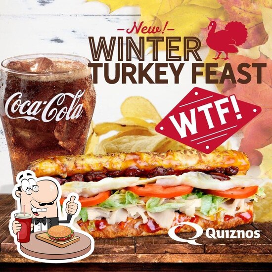 Menu at Quiznos restaurant, Sudbury, Algonquin Rd #15B