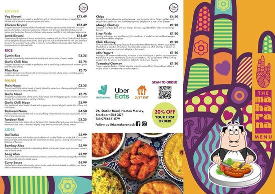 The Maharana, Stockport - Restaurant menu, prices and reviews