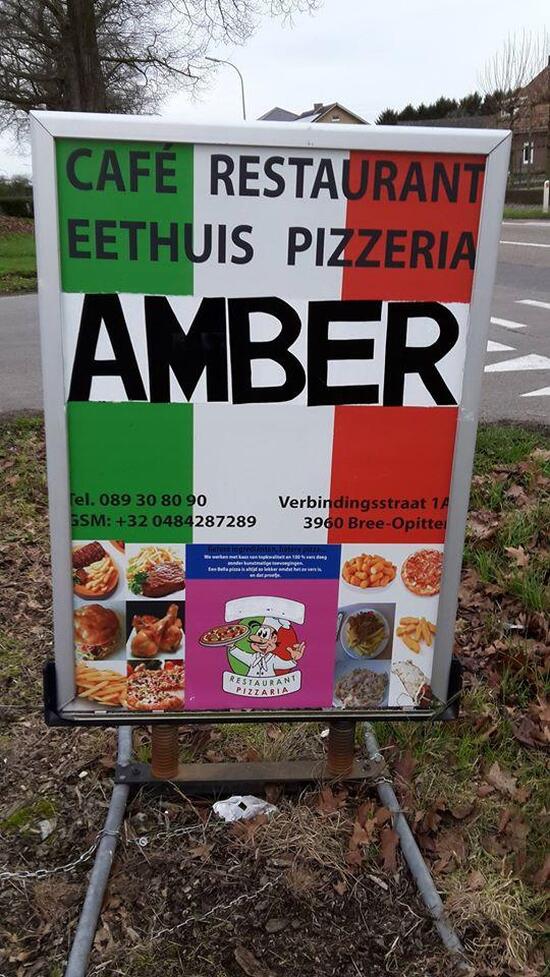 Menu at Amber Pizzalijn, Bree