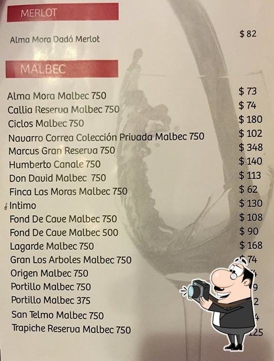 Carta de Restaurante Rodela, Neuquen, Gral. Manuel Belgrano 195