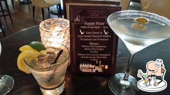 Menu at The Alfond Inn at Rollins College pub & bar, Winter Park