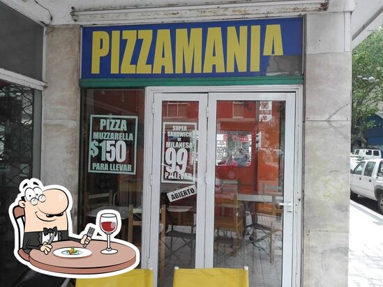 Menu at Pizzamania restaurant, Mar del Plata