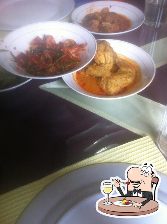 Menu at RM Padang Raya restaurant, Lubuk Pakam