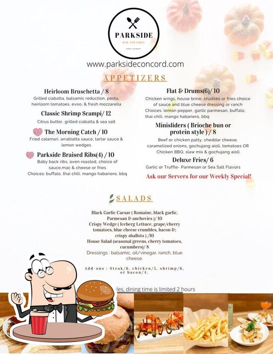 Parkside Bar & Grill, Concord - Menú del restaurante, precios y reseñas