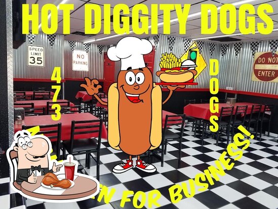 Menu at Hot Diggity Dogs restaurant, Greenup