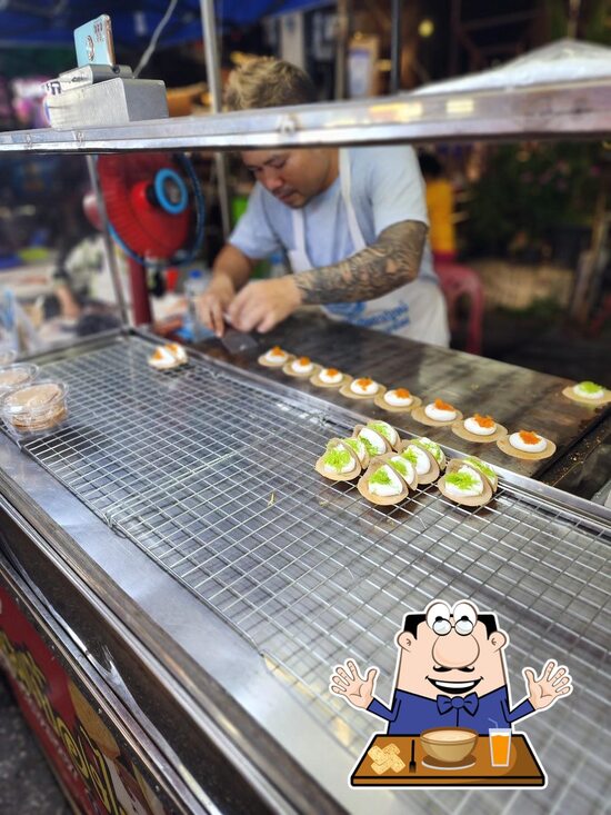 Menu at Street Food Night market restaurant, Surat Thani