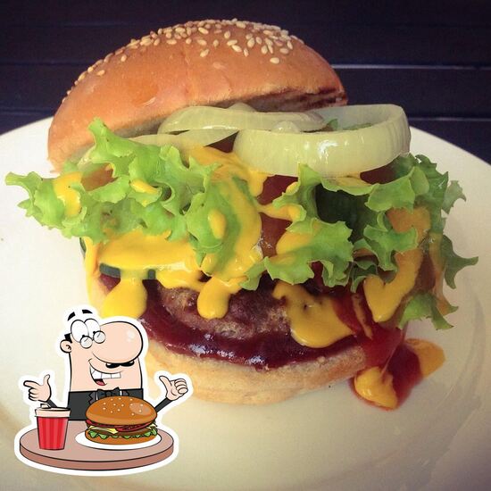 Menu at Geez Burger cafe, Marikina