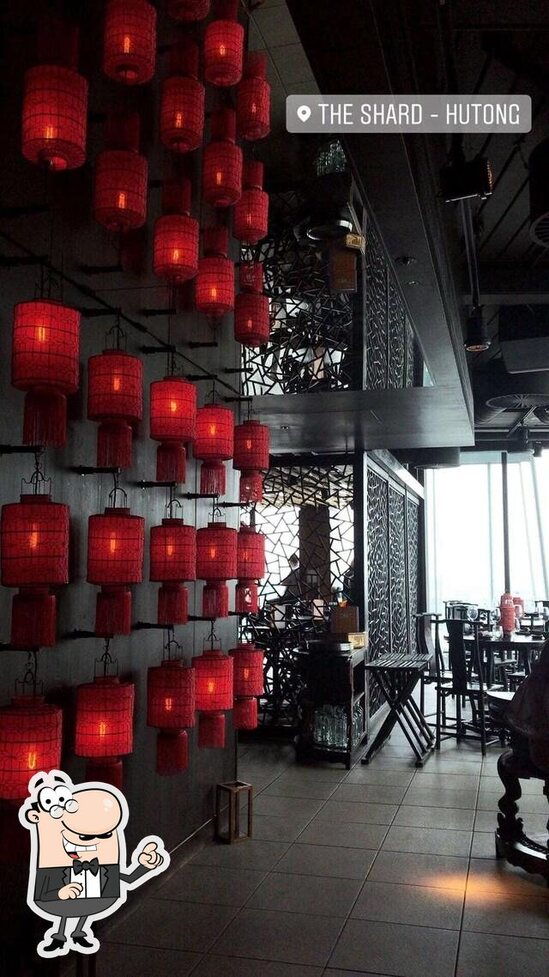 Menu at Hutong restaurant, London