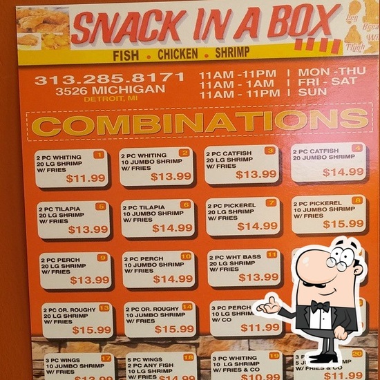 Snack In A Box, Detroit - Restaurant menu, prices and reviews