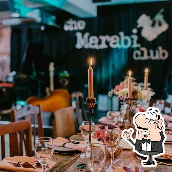 Menu at The Marabi Club, Johannesburg