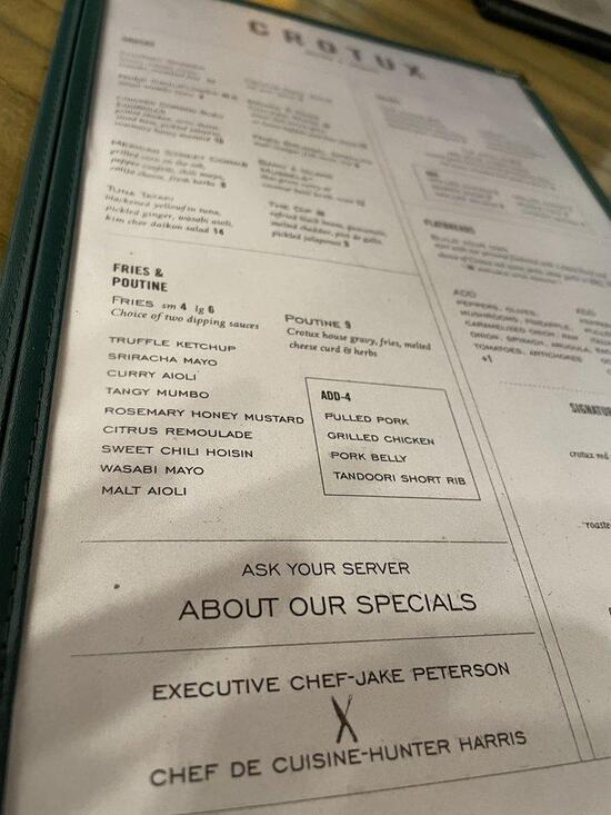 Menu at Garden Street Bowl pub & bar, Kennebunk