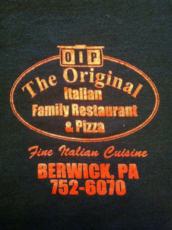 Menu at Original Italian Pizza pizzeria, Berwick, W Front St