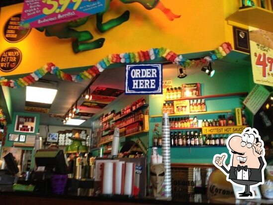 Menu at Tijuana Flats restaurant, Lake Placid