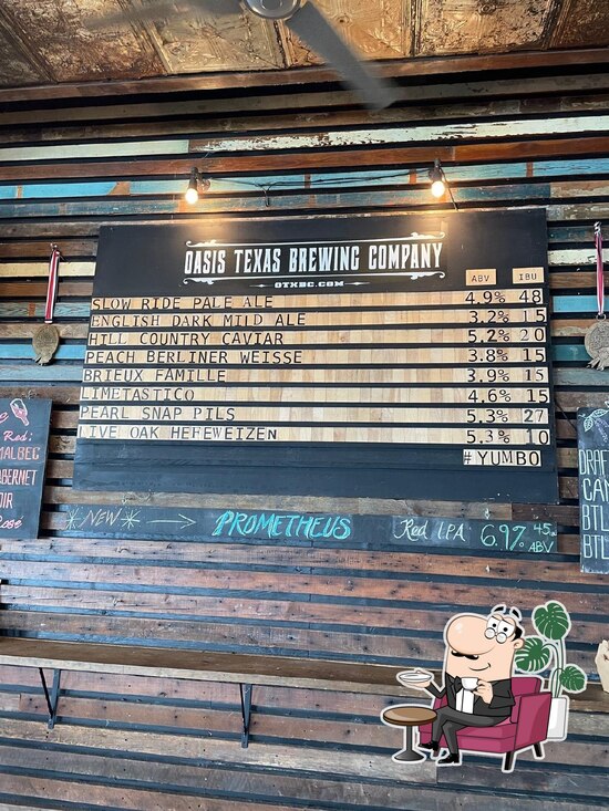 Oasis Texas Brewing Company, Austin - Restaurant menu, prices and reviews