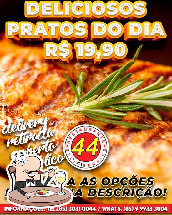 Menu at Restaurante 44, Fortaleza, R. Joaquim Nabuco