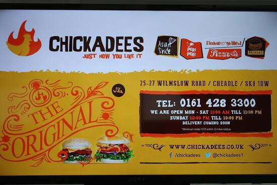 Menu at CHICKADEES fast food, Cheadle