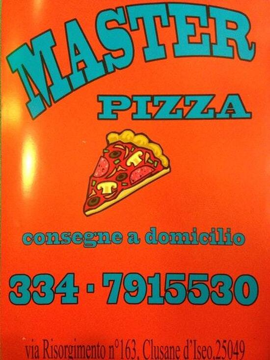Menu at Master Pizza pizzeria, Clusane