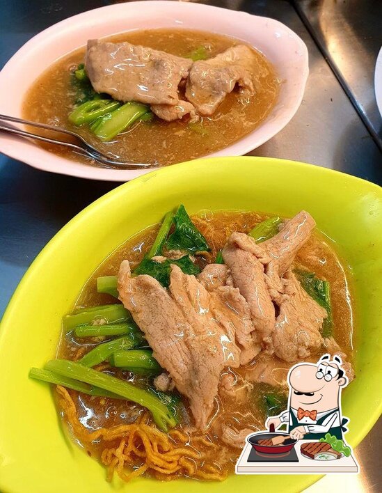 Menu at Mr. Kao Fried Noodle with Pork in Gravy Sauce restaurant, Bangkok