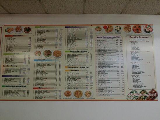 Menu at To Your Taste restaurant, Riverside