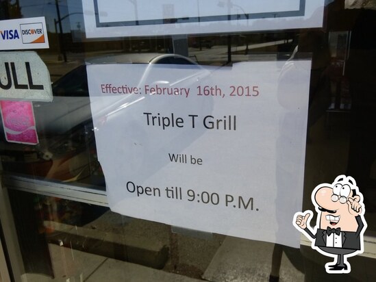 Menu at Triple T Grill restaurant, Brownwood