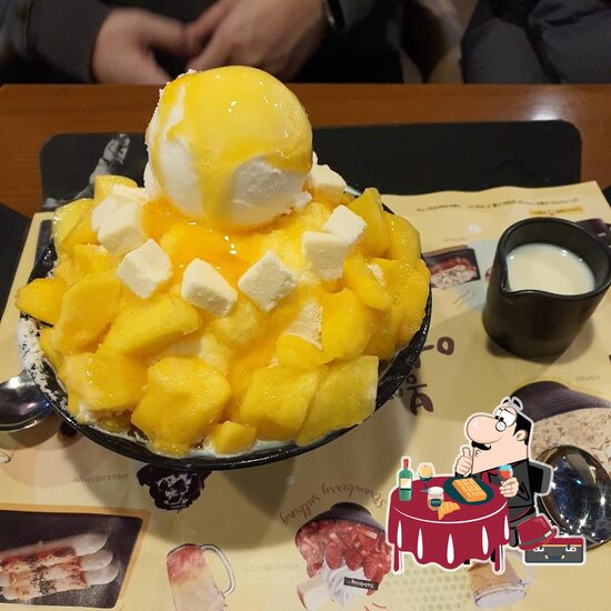 Menu at Sulbing cafe, Seoul, 101-10 Heukseok-ro