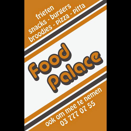 Menu at Food Palace, Sint-Niklaas