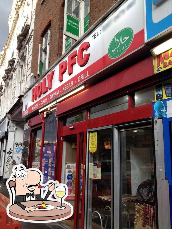 Menu at Holy PFC fast food, London