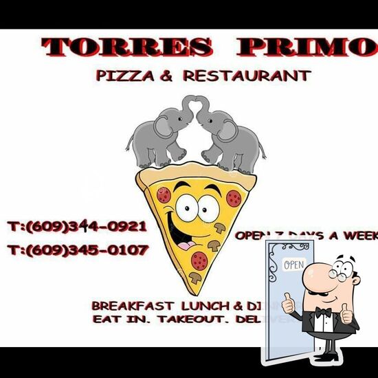 Carta de pizzería Torres Primo Pizza, Atlantic City
