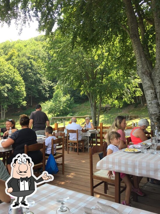 Menu at La Baita del Lago restaurant, Italy