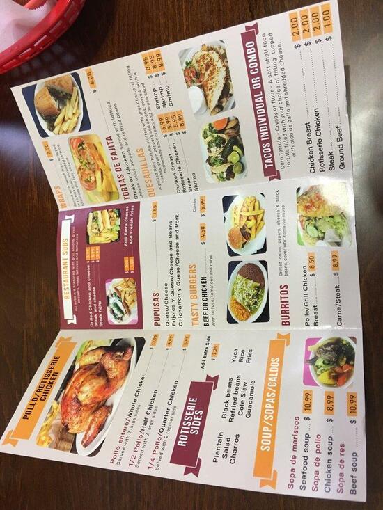 Menu at Tasty Chicken and Wings restaurant, Mesquite