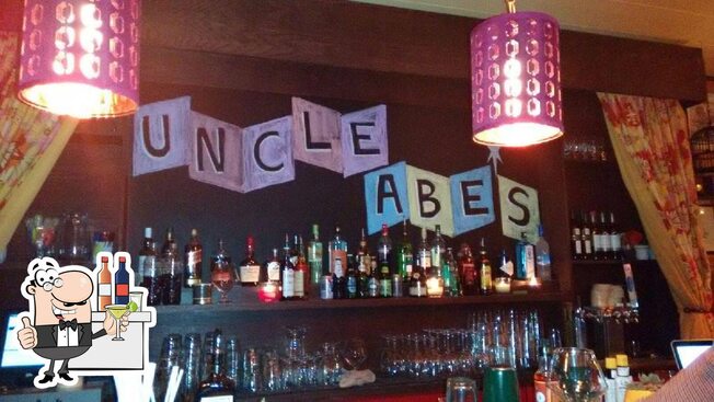 Menu at Uncle Abe's pub & bar, Vancouver